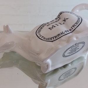 Frederick Rathbone Burgess Middleport White + Black Cow Milk Jug ...