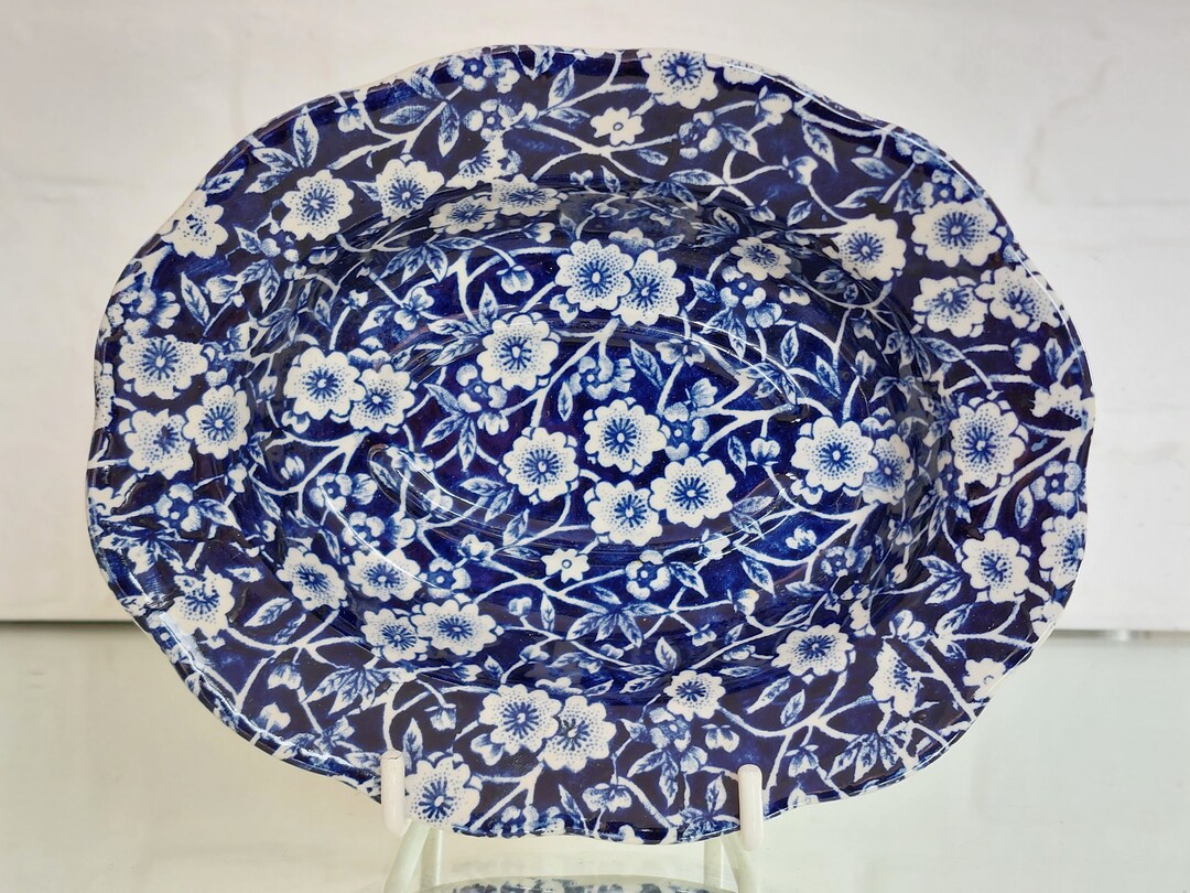 Rare Burleigh Calico Staffordshire Soap Dish - Etsy