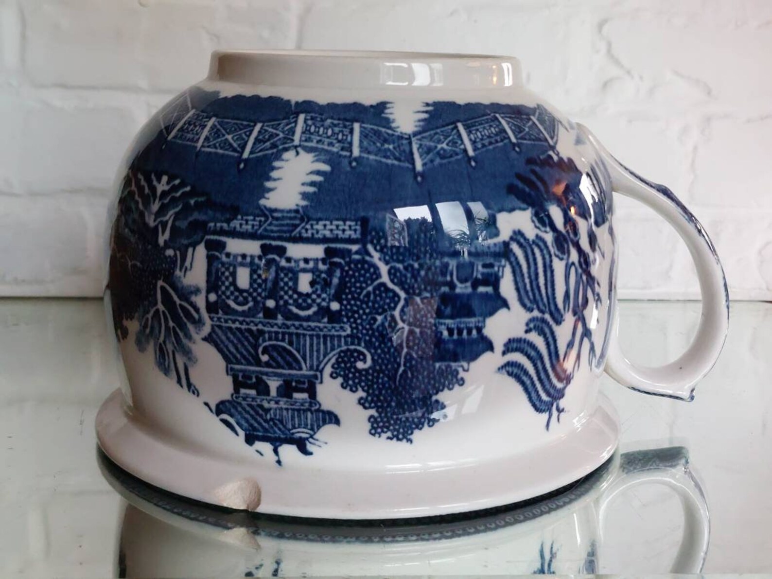 Rare Antique Maling cetem Ware Chamber Pot in | Etsy UK