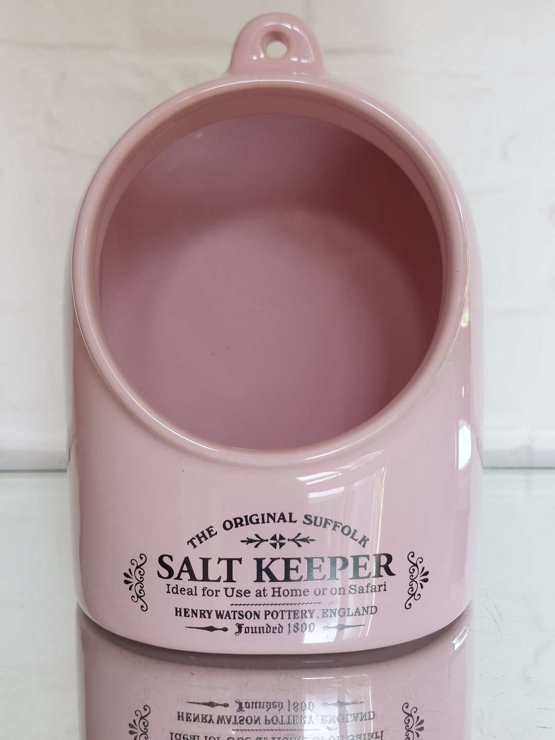 The Original Suffolk Henry Watson Pottery England Large Pink Salt ...