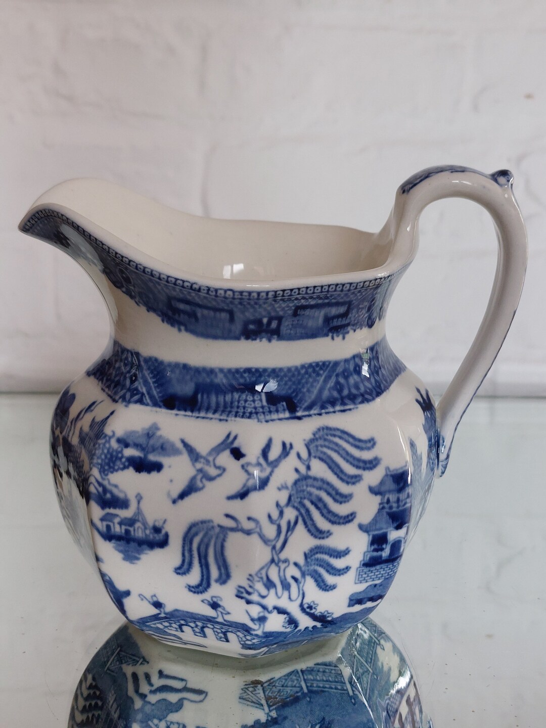 Wedgwood Etruria "willow" Pattern Large 5" Jug C1920 - Etsy