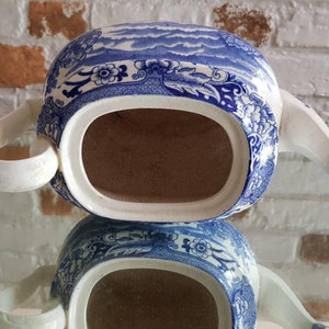 RARE booths Ceramic Teapot old Blue Danube C1928 Numbered Rd No 733824 ...