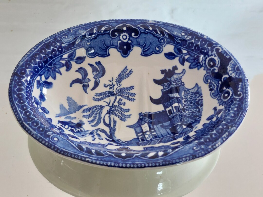 Rare Gorgeous Burleigh Ware "willow" Pattern Soap Dish! - Etsy