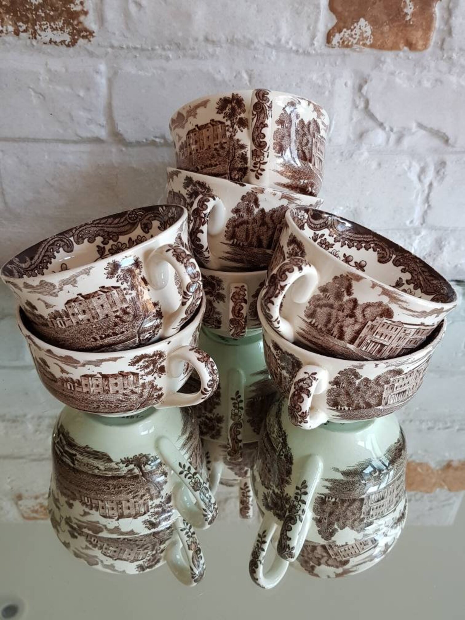 Royal Worcester palissy 1790 Avon Scenes Set of 6 - Etsy