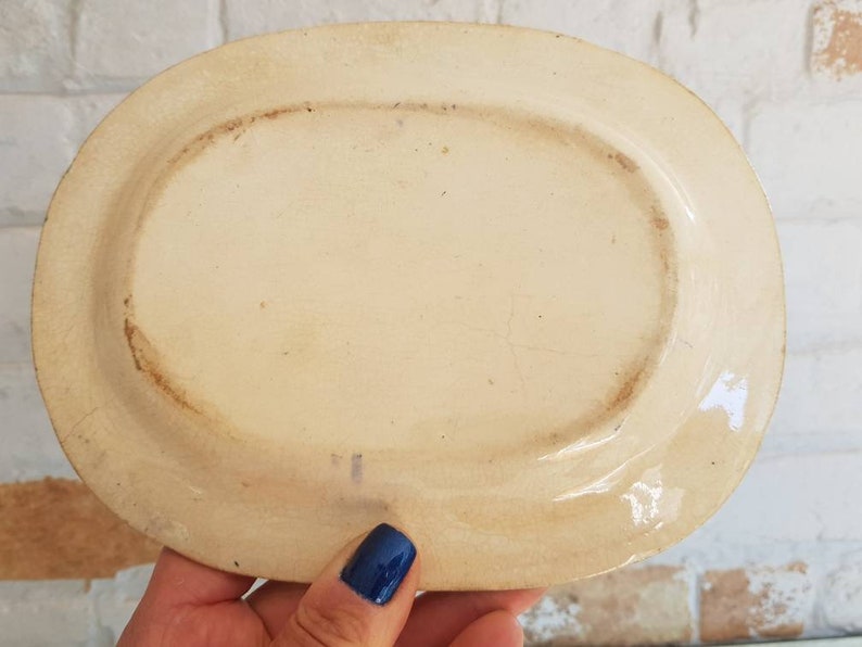 Victorian Early Blue Transferware Willow Pattern Small Oblong - Etsy