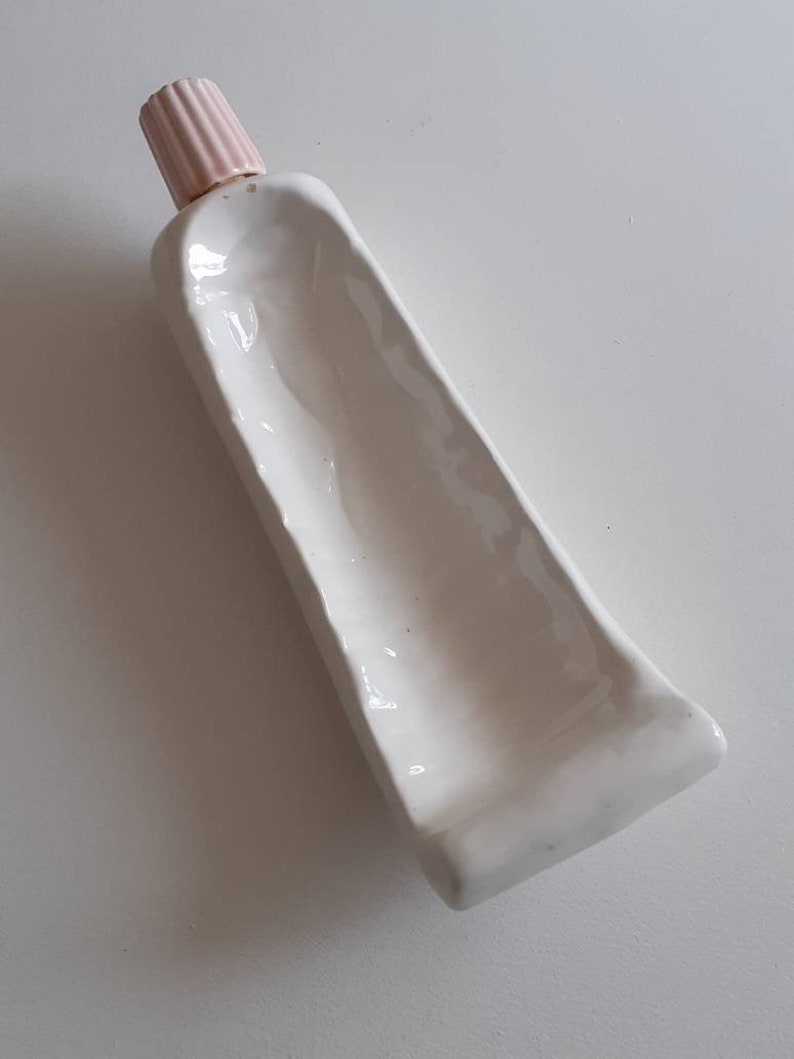 Rare Vintage LARGE Ceramic Toothpaste Holder Fun & Unusual | Etsy