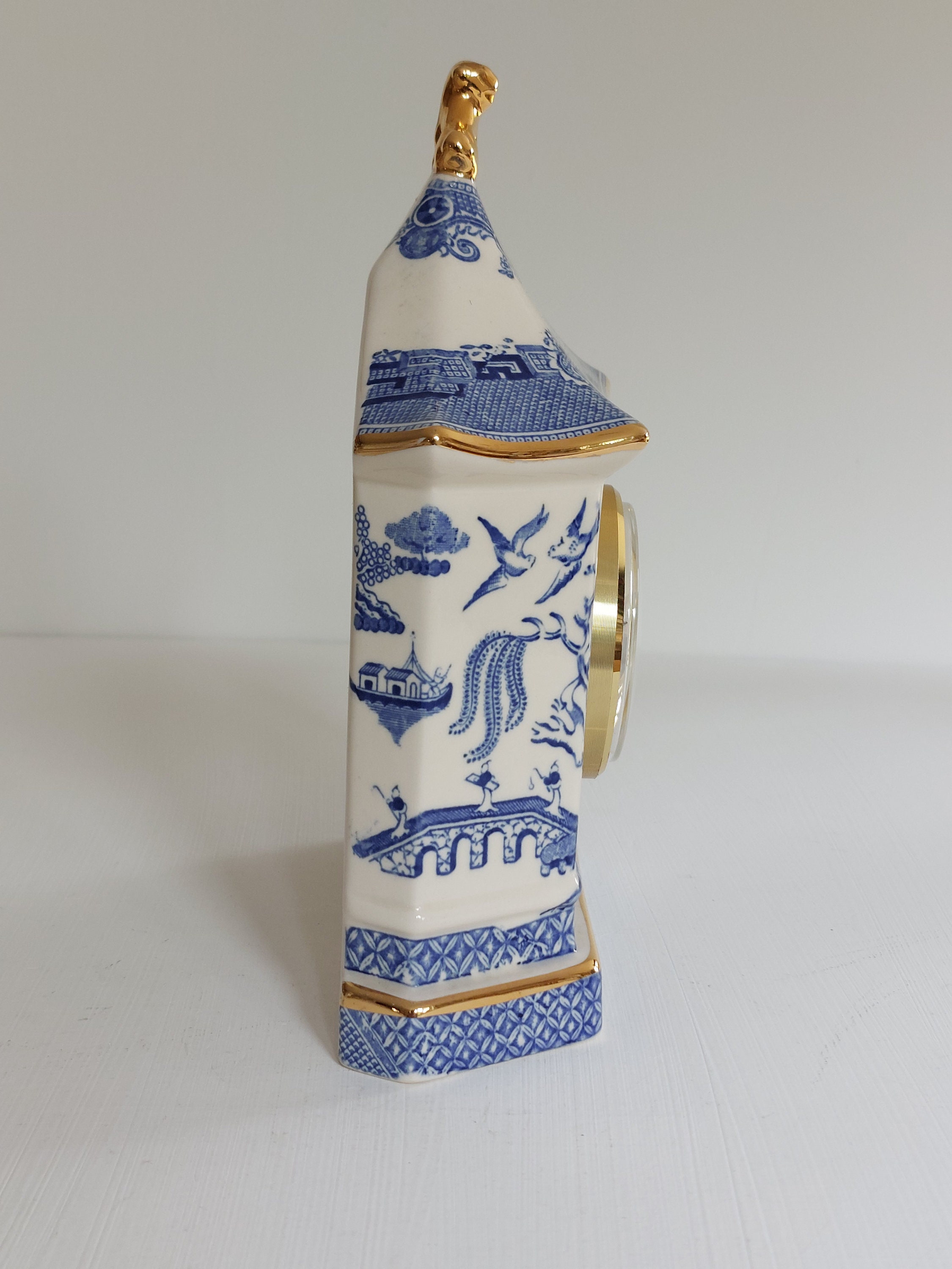 Rare Wedgwood Willow Pattern Clock – Danbury Mint, 1996 - Etsy
