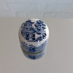 Very Rare Antique Willow Pattern Lidded Tea Caddy- Canister C1820- 1860 ...
