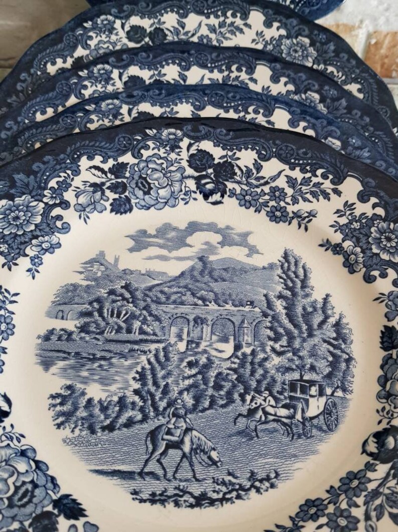 Royal Worcester Ltd palissy 1790 Avon Scenes - Etsy UK