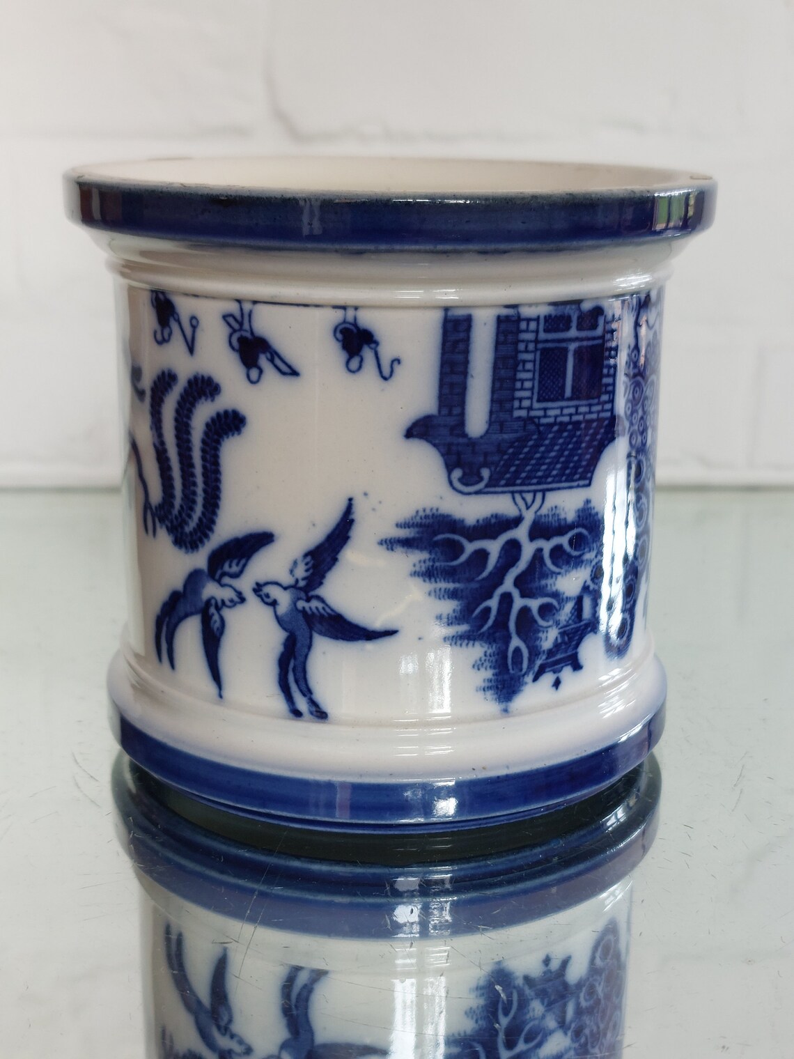 RARE Doulton Burslem "willow" Pattern Lidded Tobacco Jar C1910 - Etsy