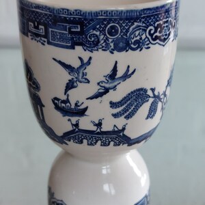 Antique Blue White willow Pattern Double Ended - Etsy