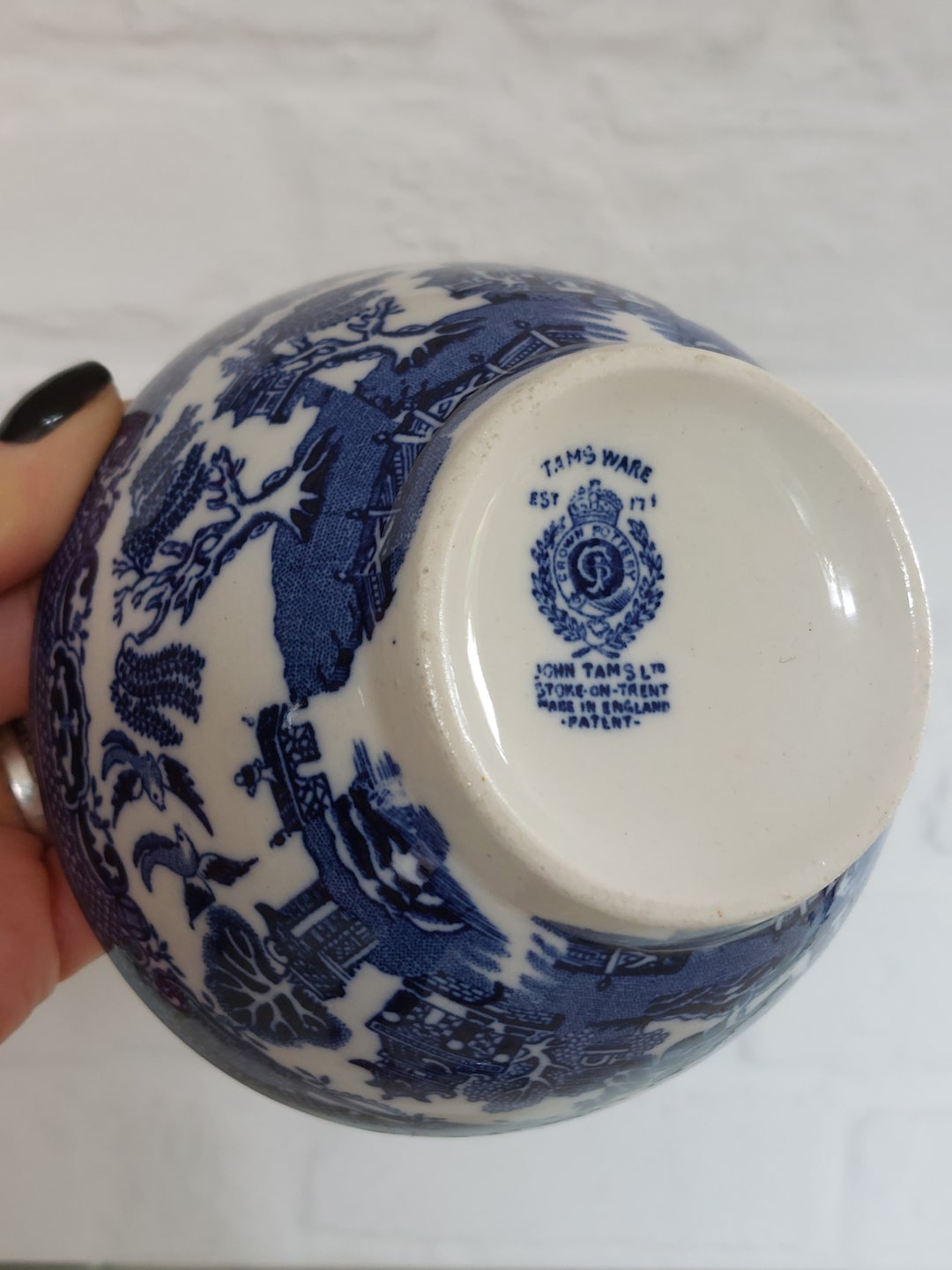 Tams Ware Ltd "willow" Patterned Small Bowl C1920 - Etsy