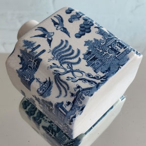 Very Rare Antique Willow Pattern Lidded Tea Caddy- Canister C1820- 1860 ...