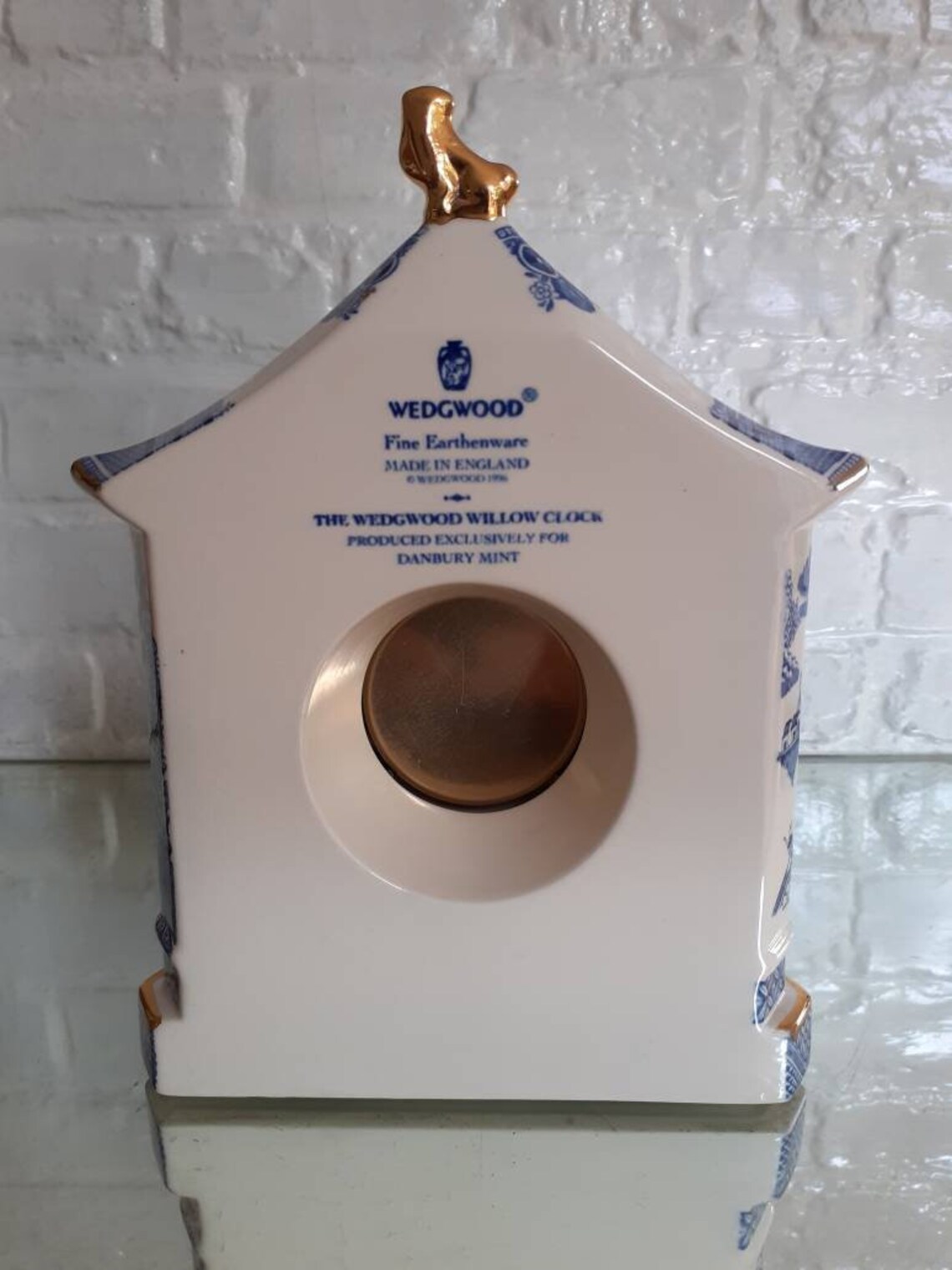 Rare Wedgwood Willow Pattern Mantle Clock Danbury Mint | Etsy