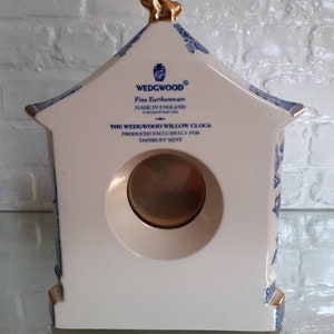 Rare Wedgwood Willow Pattern Mantle Clock Danbury Mint | Etsy