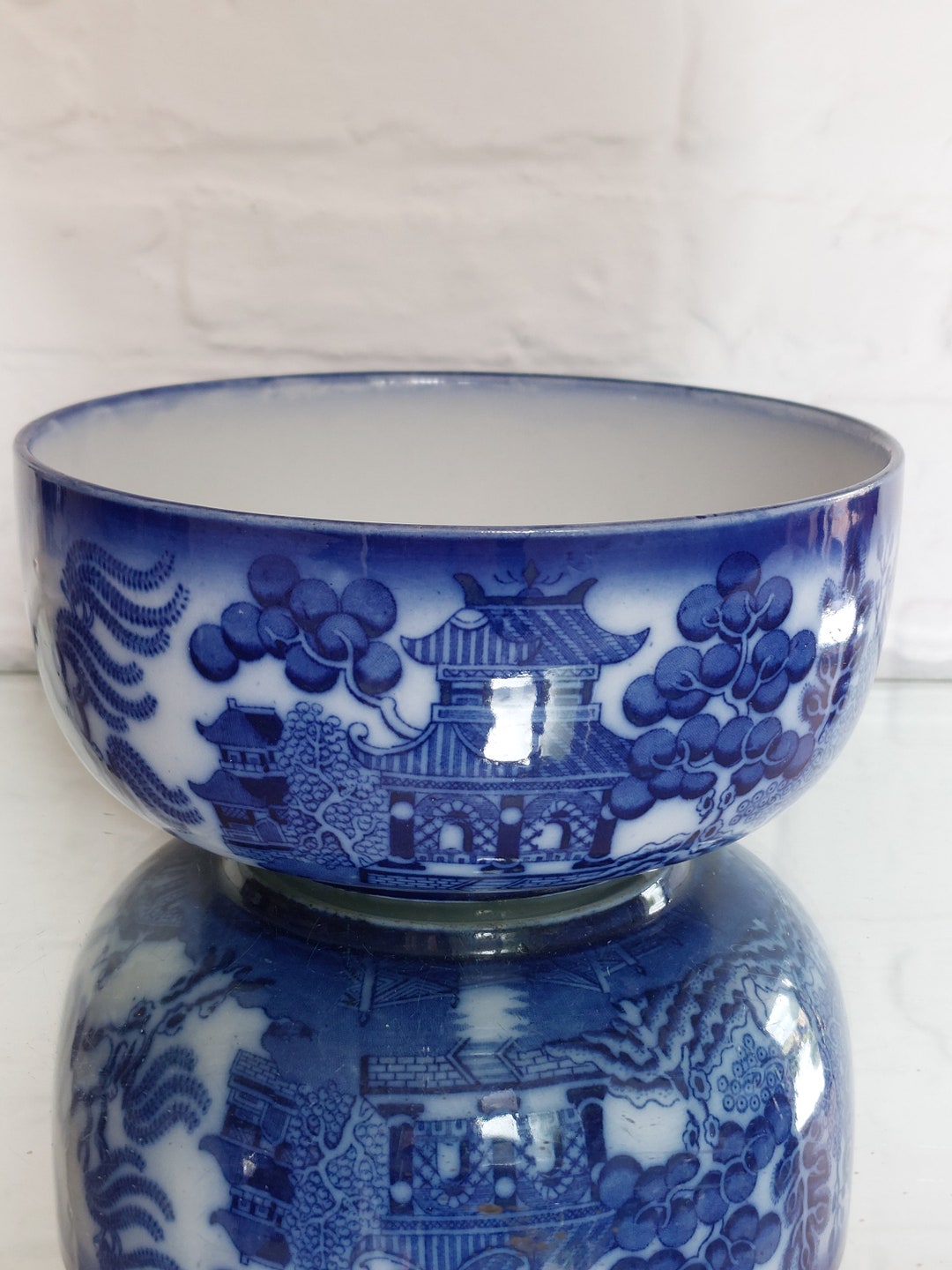Gorgeous Antique Doulton Burslem Willow Pattern Bowl C1920 - Etsy