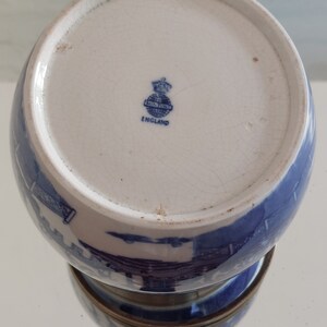 RARE Antique "minton" Flow Blue Willow Pattern Tea Caddy- Canister ...