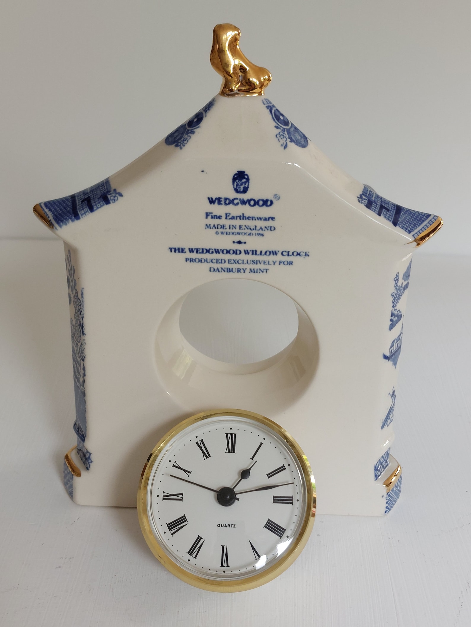 Rare Wedgwood Willow Pattern Clock – Danbury Mint, 1996 - Etsy
