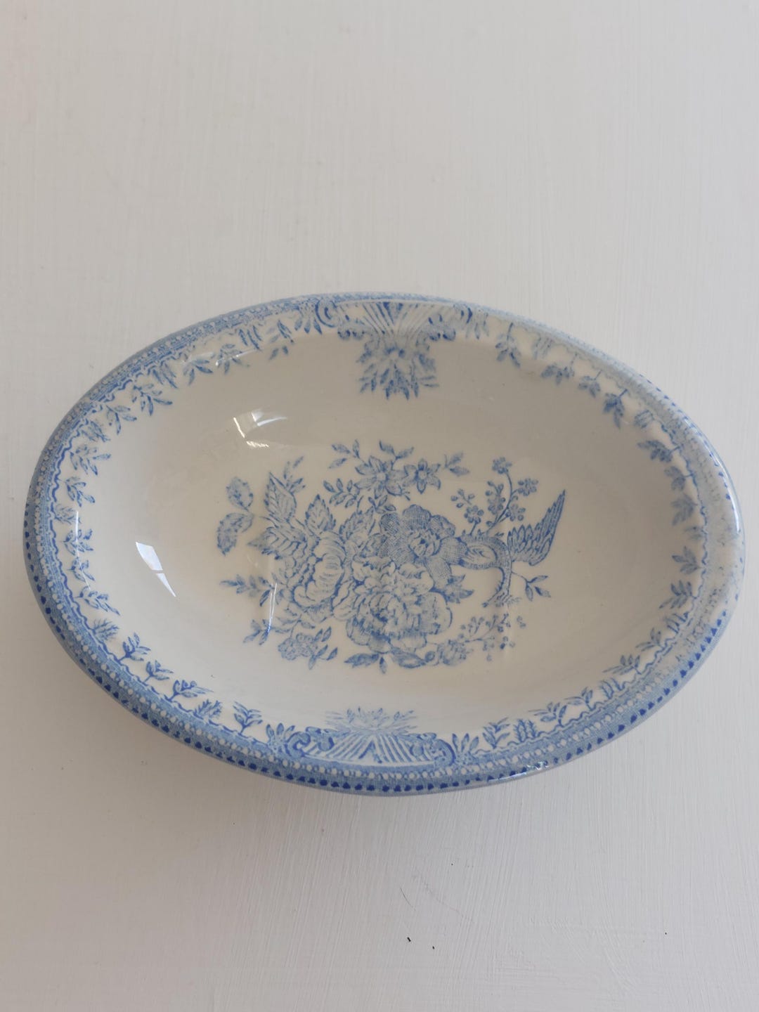 Rare Burleigh "asiatic Pheasants" Pattern B & L Soap Dish - Etsy