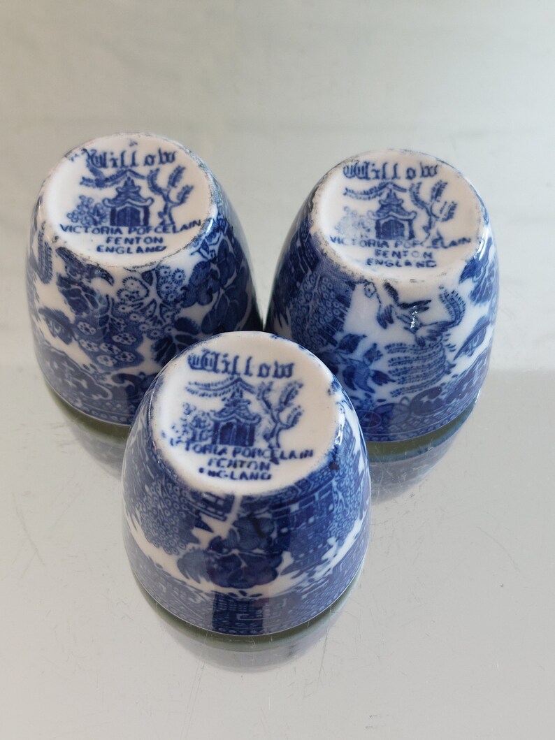 RARE Fenton Victoria Porcelain willow Pattern 3 - Etsy