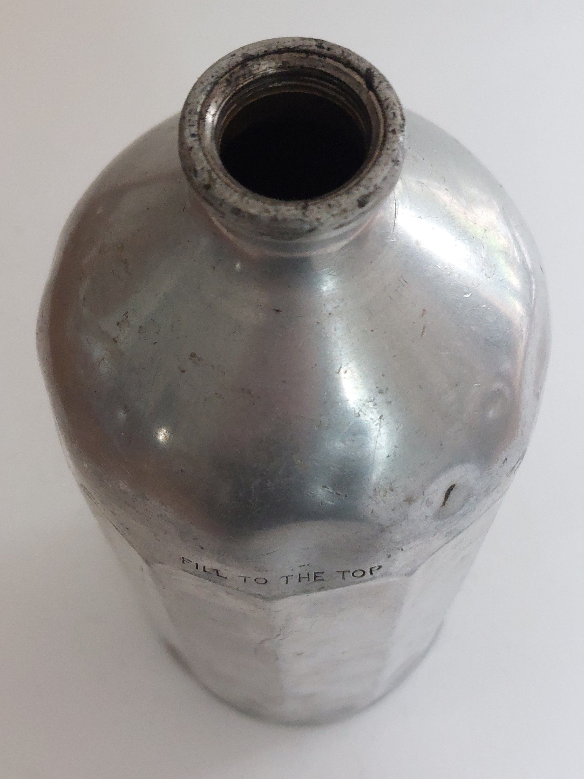 Rare WW1- WW2 "diamond" British Made Pure Aluminum Water Bottle- Flask ...