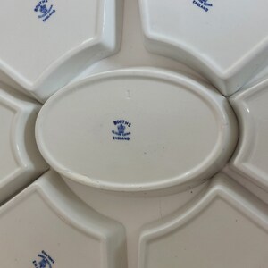 Rare Antique Booths Silicon China Hors D'oeuvres Set 7 Piece "blue ...