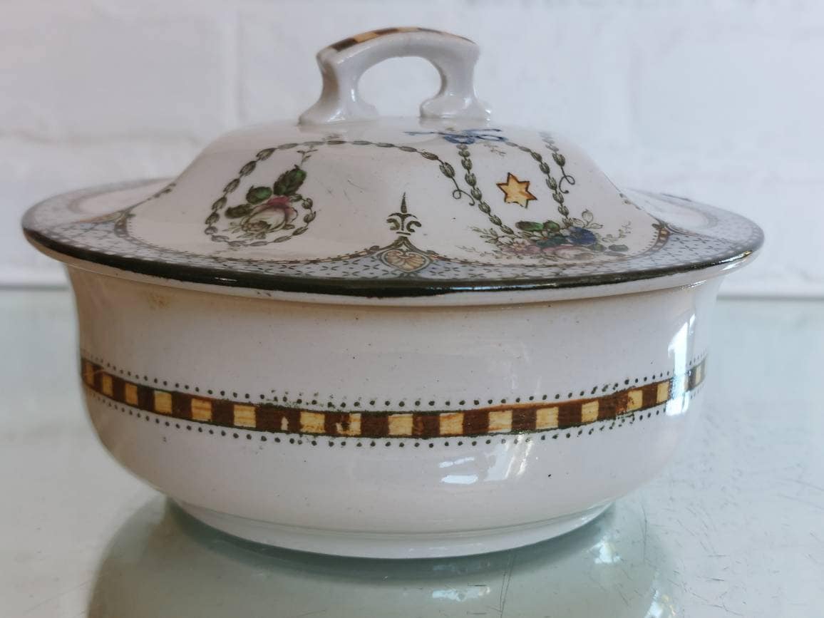 Rare Antique Royal Corona Ware S. Hancock & Sons "stella" Ceramic 3 ...