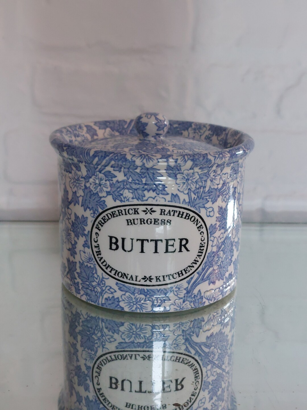 Scarce Frederick Rathbone Burgess Chintz LARGE Butter Dish- Perfect! - Etsy