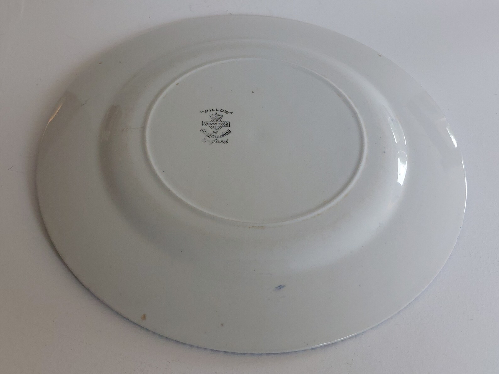 Vintage "barratts of Staffordshire" Pottery Willow Large 10" Dinner ...