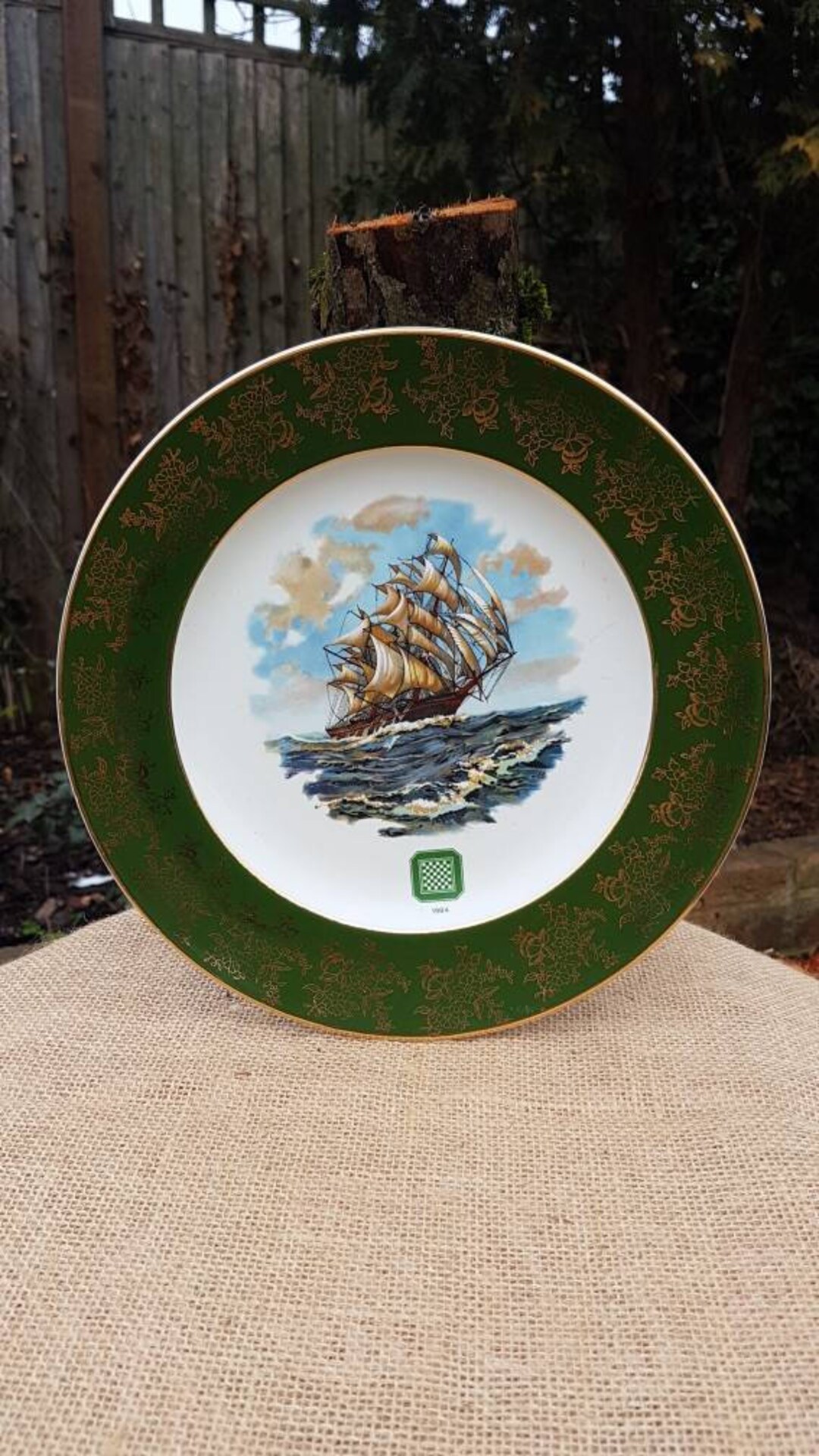 Vintage "weatherby" Royal Falcon Ware Large Decorative 10" Plate- Made ...