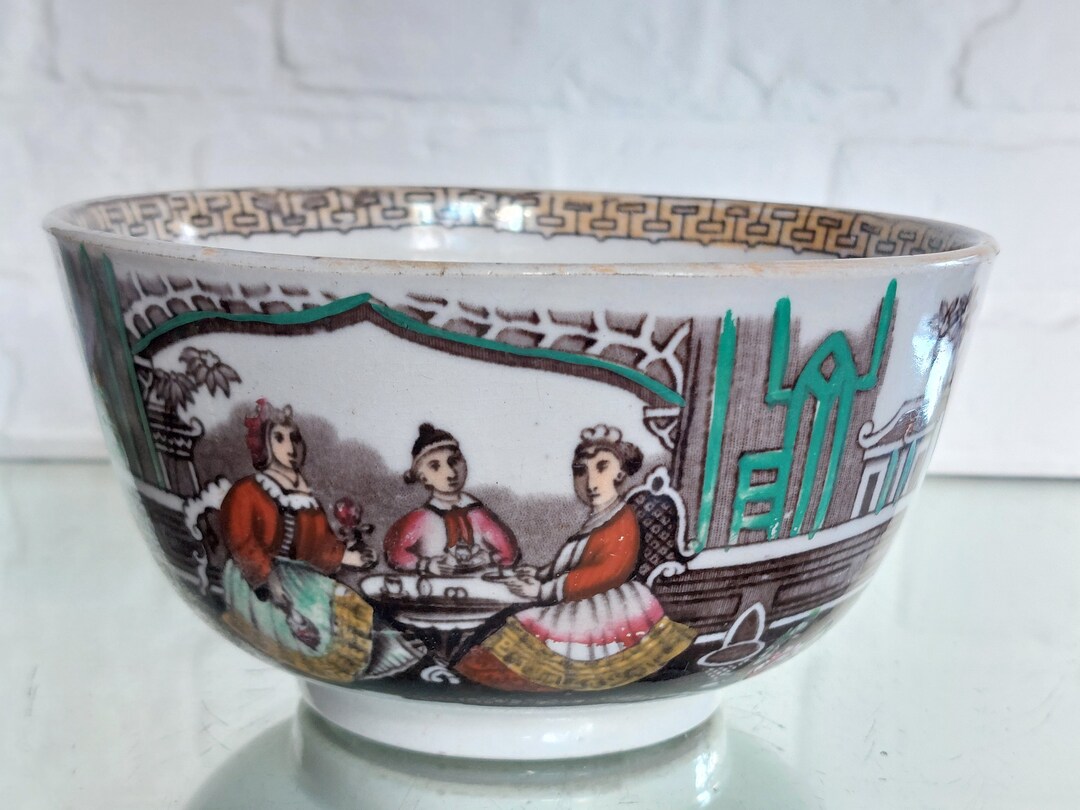 Antique Hefty Bowl Chinese Pattern C1800s - Etsy