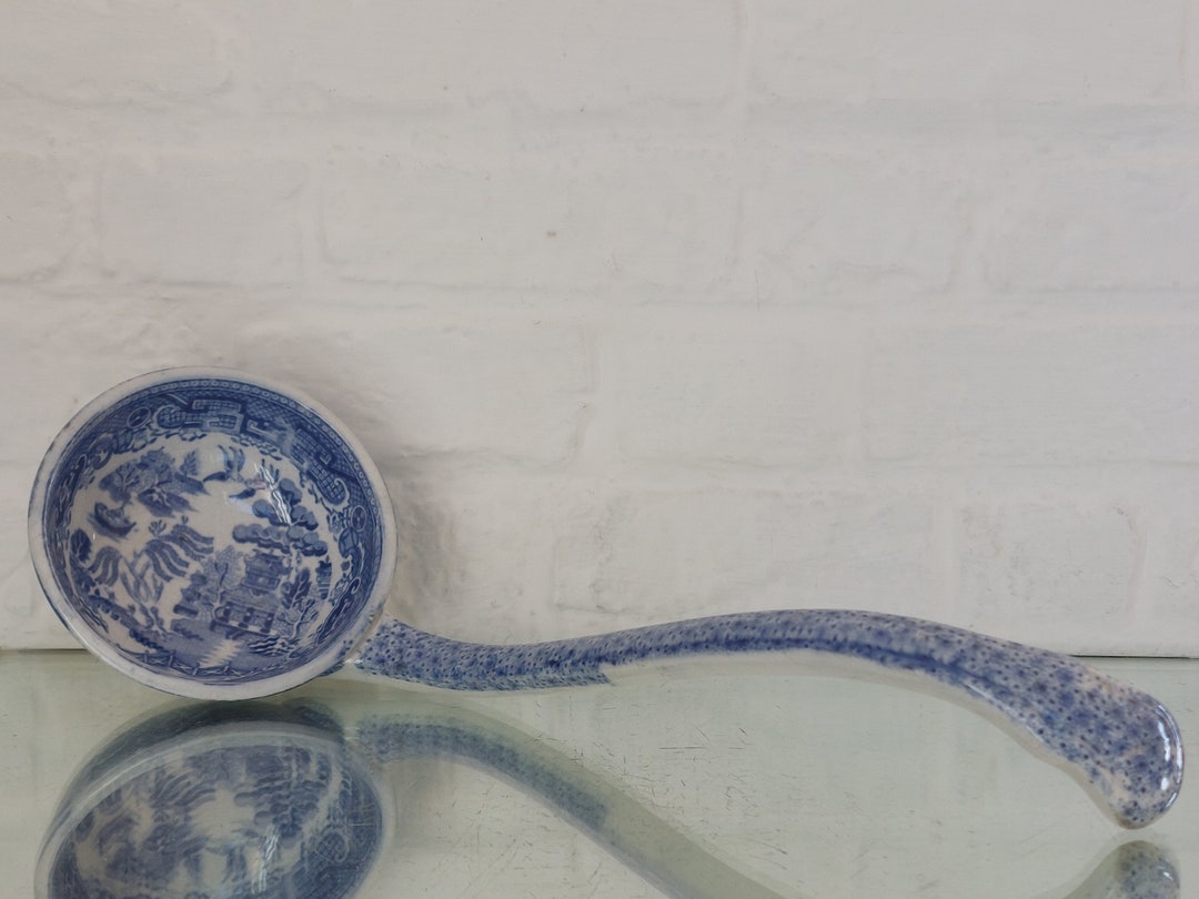 RARE Massive Antique Willow Pattern LARGE 14 Soup Ladle C1800s - Etsy