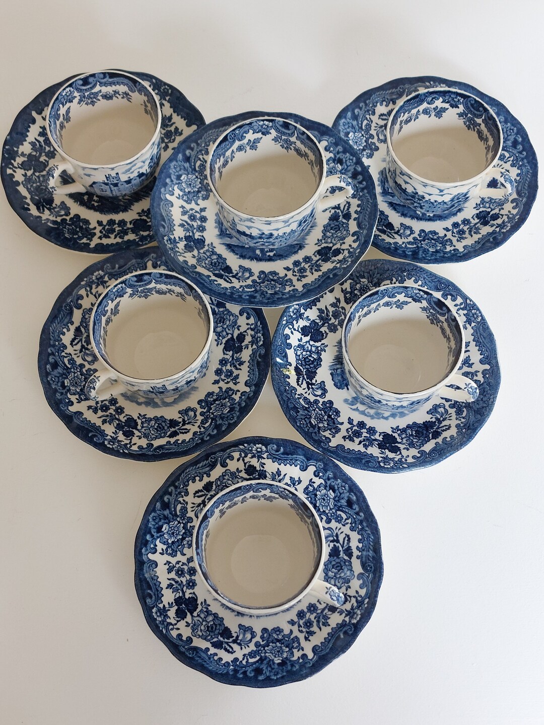 Palissy Avon Scenes 1790 Set 12 Pieces Coffee Cups Saucers C1950 - Etsy