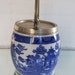 RARE Antique "minton" Flow Blue Willow Pattern Tea Caddy- Canister ...