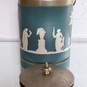 RARE Antique dudson Brothers Jasperware LARGE Biscuit Barrel C1845 1882 ...