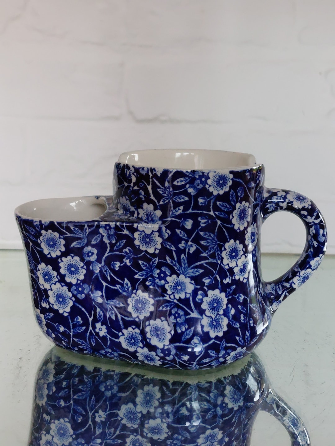 RARE Calico Burleigh Staffordshire England Shaving Mug C1920 - Etsy