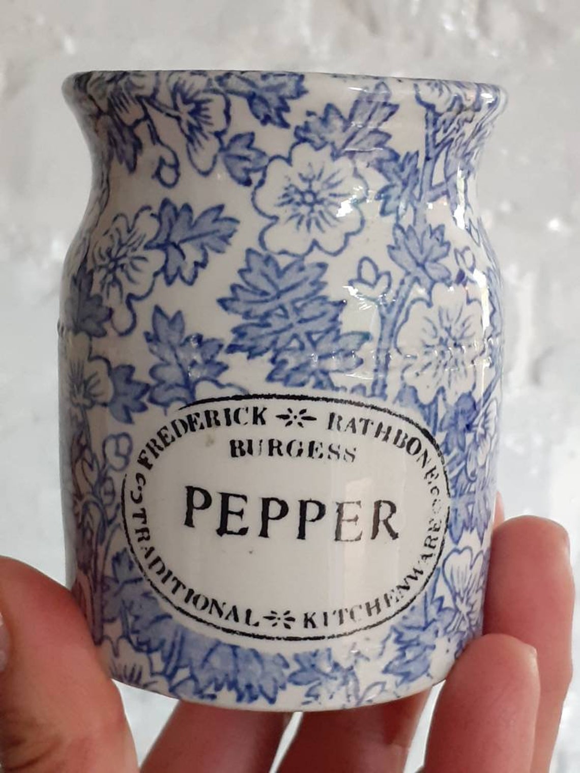 Burleigh Frederick Rathbone Burgess Pepper Pot Rare Find | Etsy