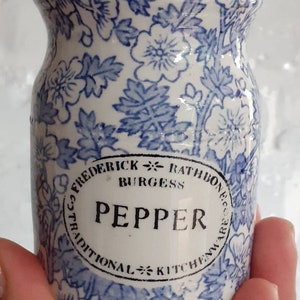 Burleigh Frederick Rathbone Burgess Pepper Pot Rare Find - Etsy UK
