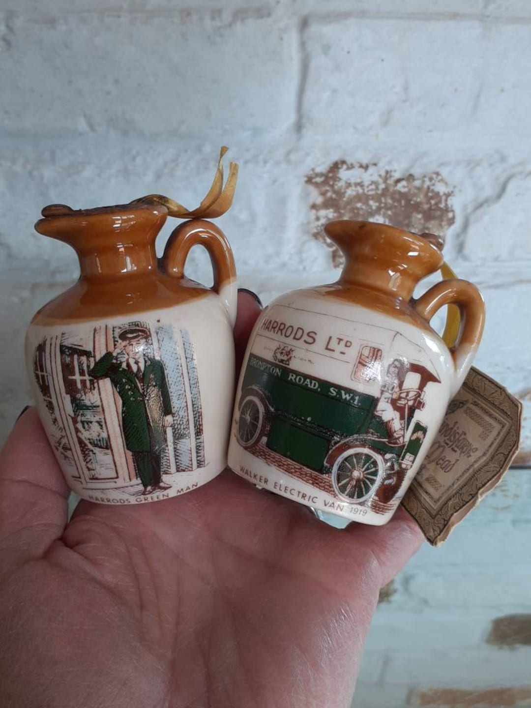Small Pair of Lindisfarne Mead Ceramic Mini Flagon- Harrods ...