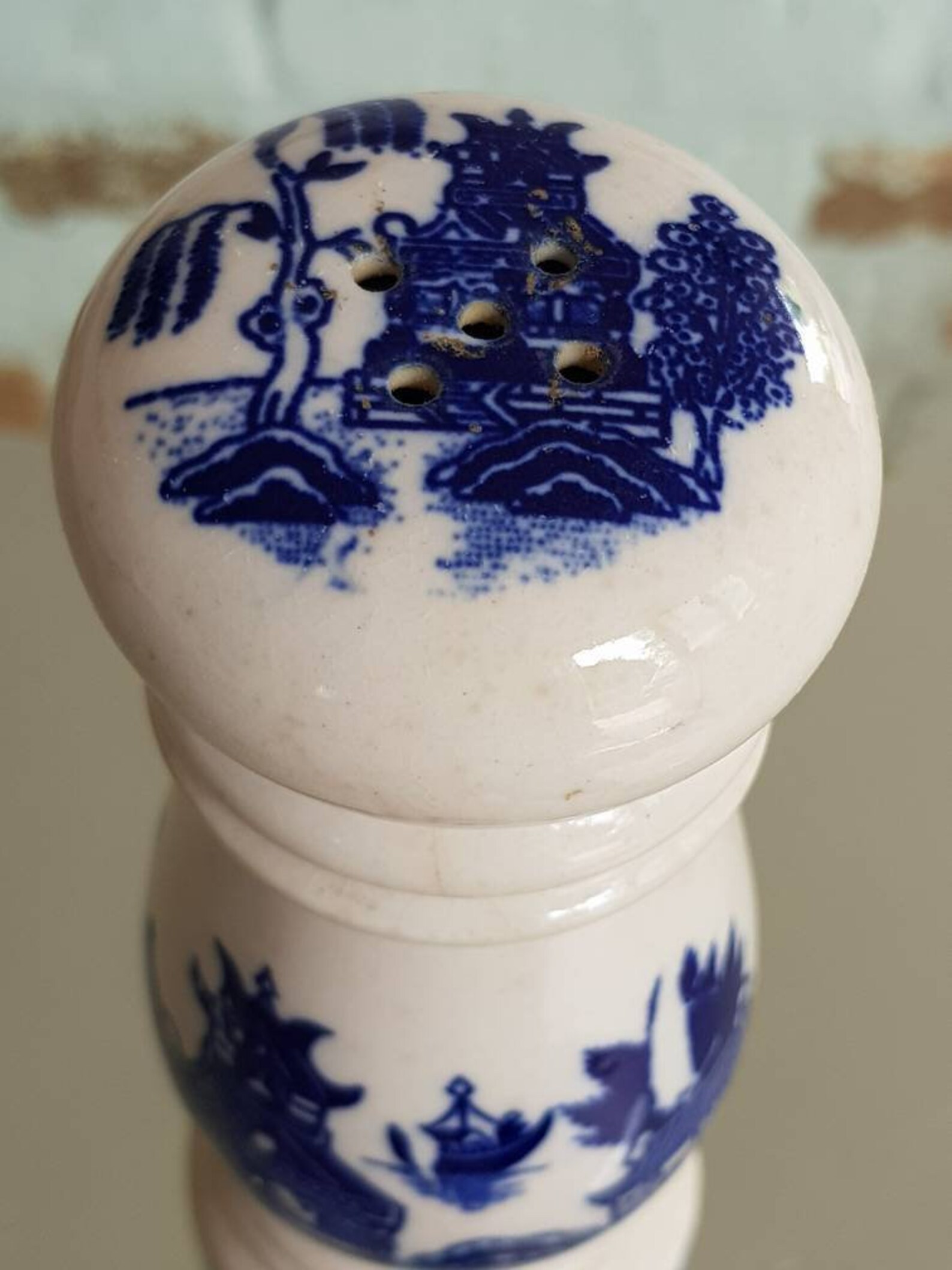 Vintage Lovely Old Willow Pattern Pepper Shaker | Etsy
