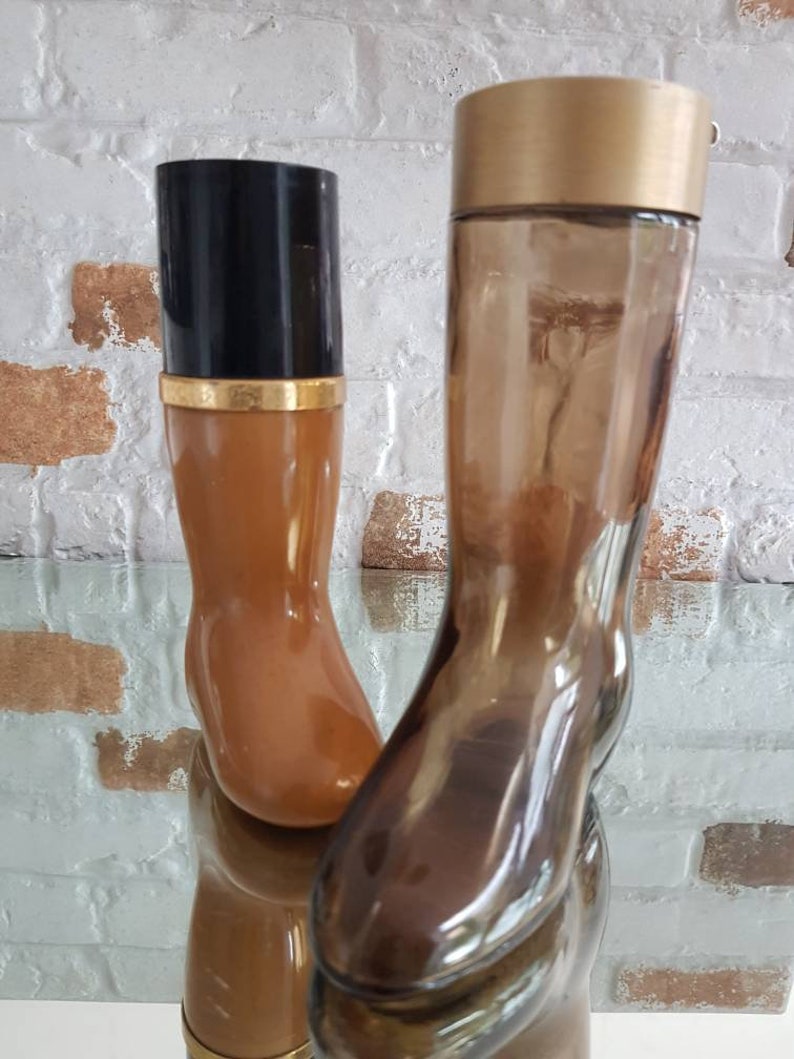 Vintage Set of 2 avon Leather Cologne Boot Shaped | Etsy