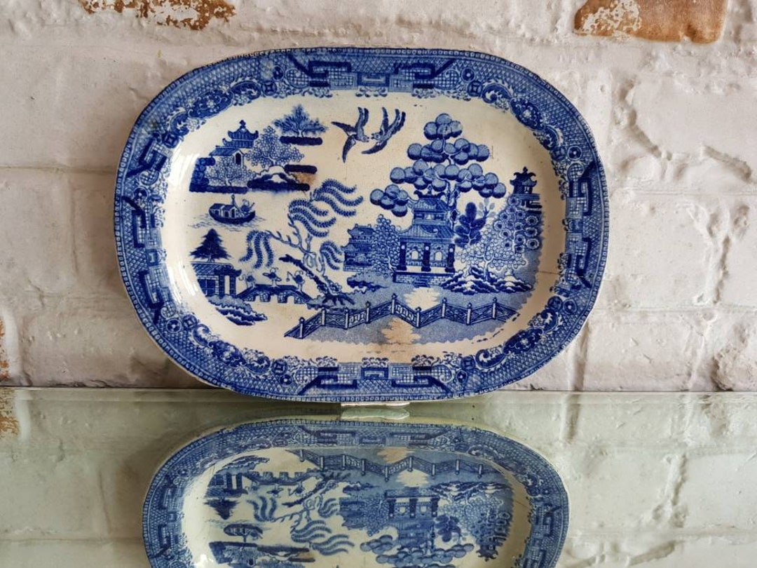 Antique Spode Blue & White Pearlware 7.5" Plate! Very RARE C.1820 - Etsy