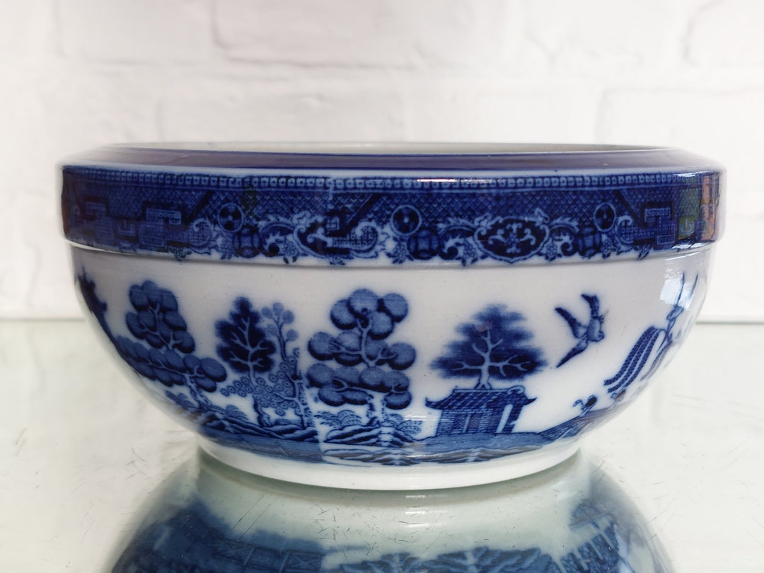 Rare Antique Minton Blue White Willow Pattern 7 Bowl C1920s - Etsy