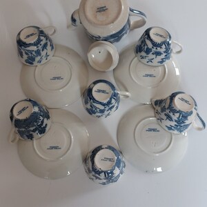 RARE Wedgwood Etruria England willow Pattern MINIATURE 11 Pieces Tea ...