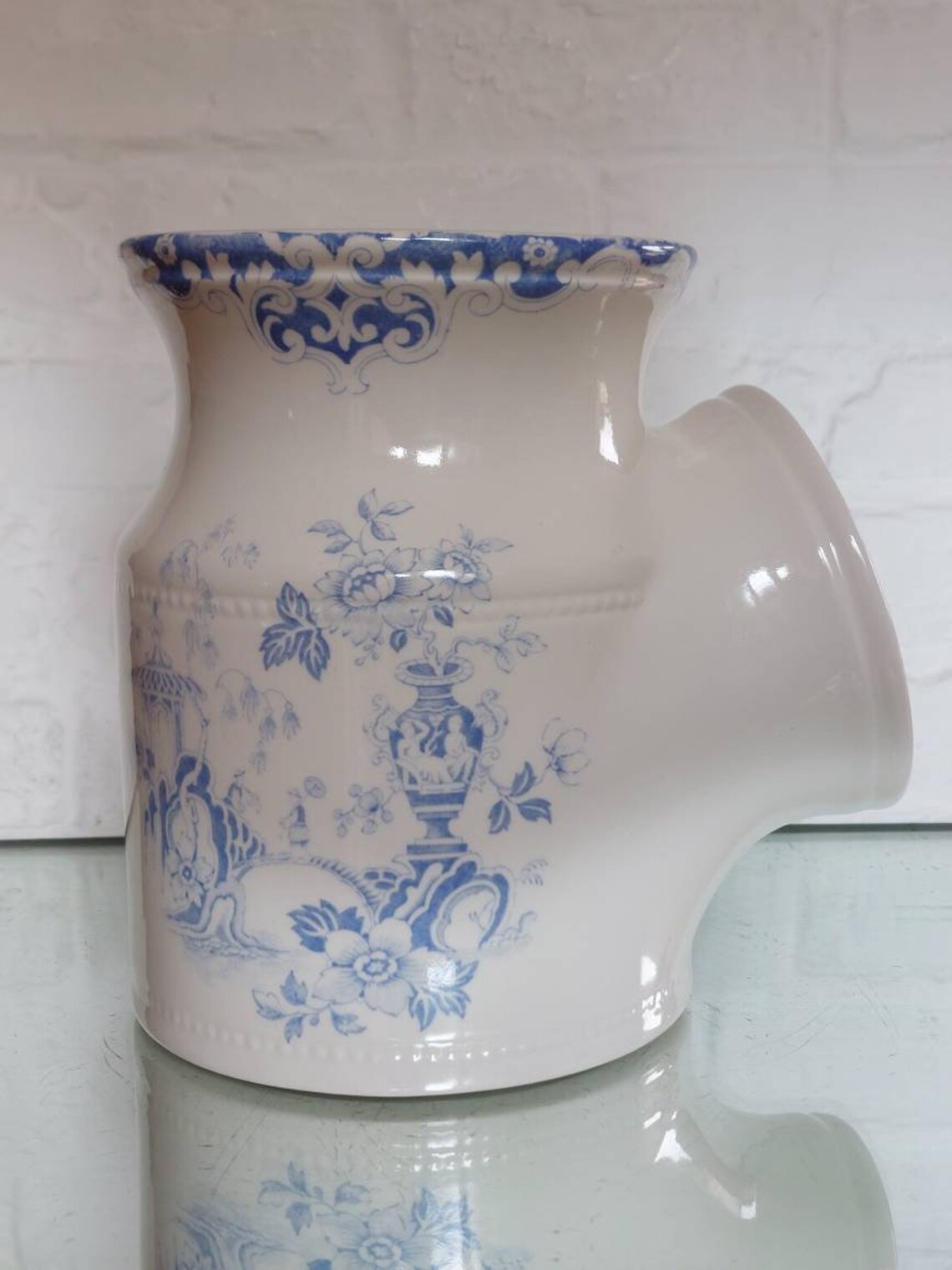 RARE Burleigh celeste LARGE Salt Pig by Fortnum - Etsy UK