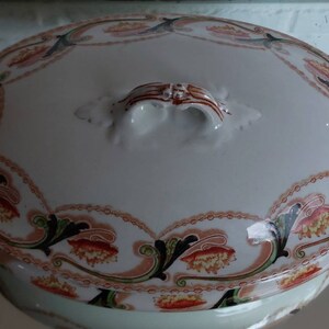 Myott Son & Co England "angelica" Imperial Semi Porcelain Large Lidded ...