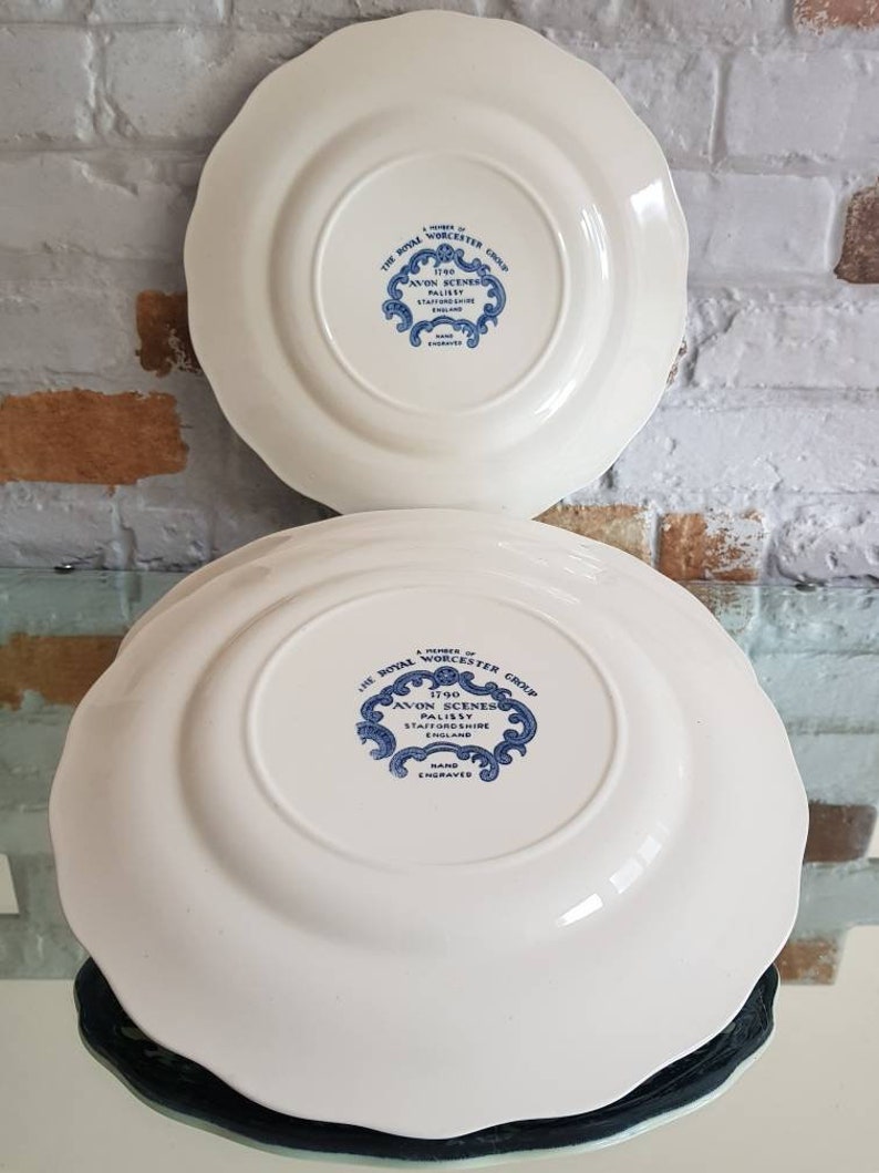 Royal Worcester Ltd palissy 1790 Avon Scenes - Etsy UK