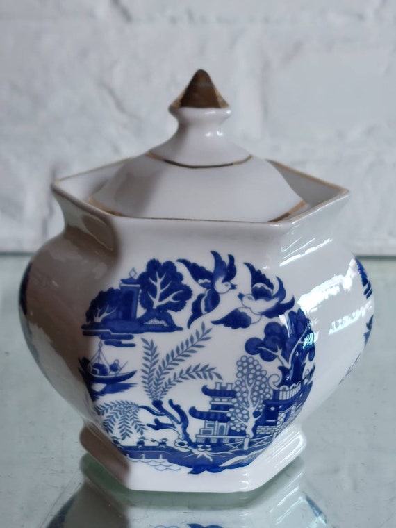 Willow Pattern Sugar Bowl