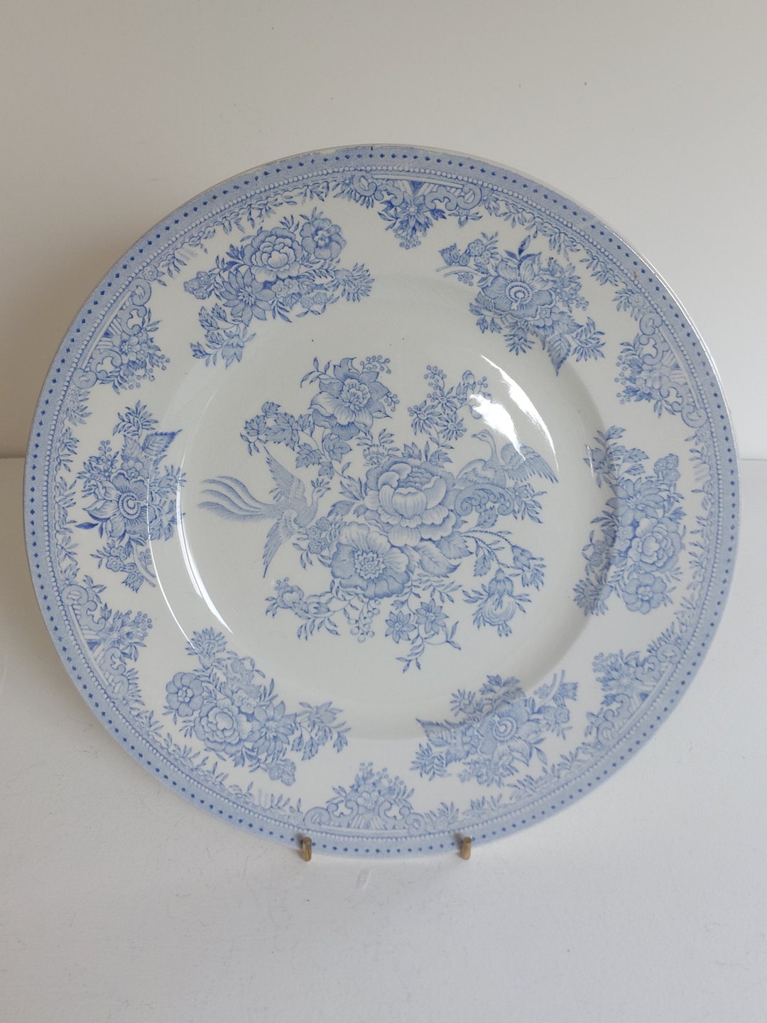 Burleigh asiatic Pheasant Pattern Large Dinner Plate Perfect - Etsy