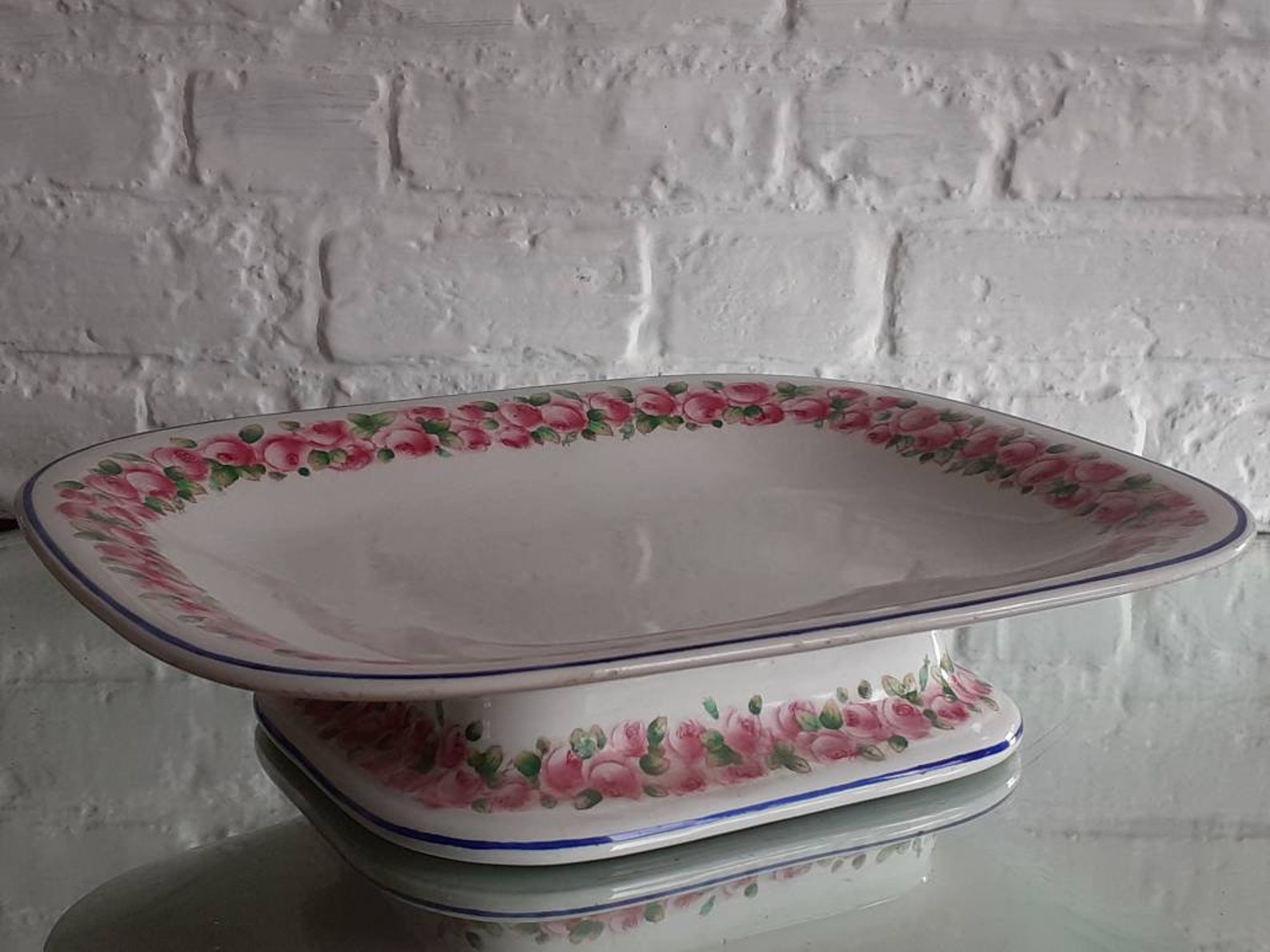 Antique Early Minton BB New Stone Rectangular Large Footed - Etsy